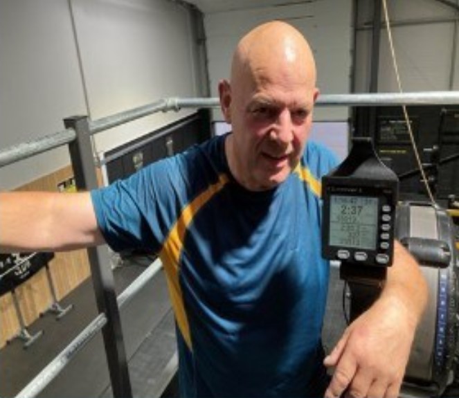 Former firefighter to row 100,000 metres for charity