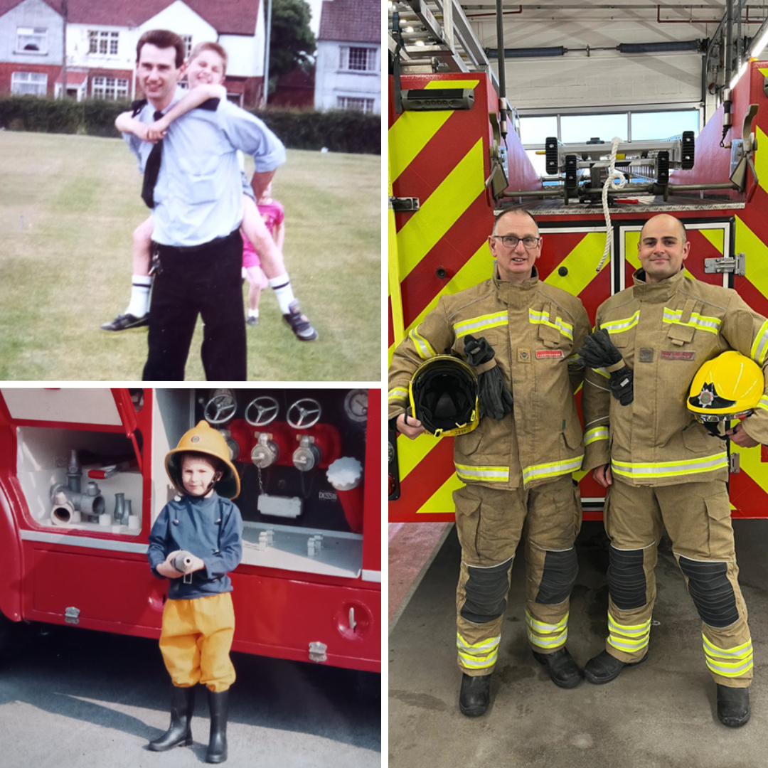 Father and son speak about their pride of being on-call firefighters