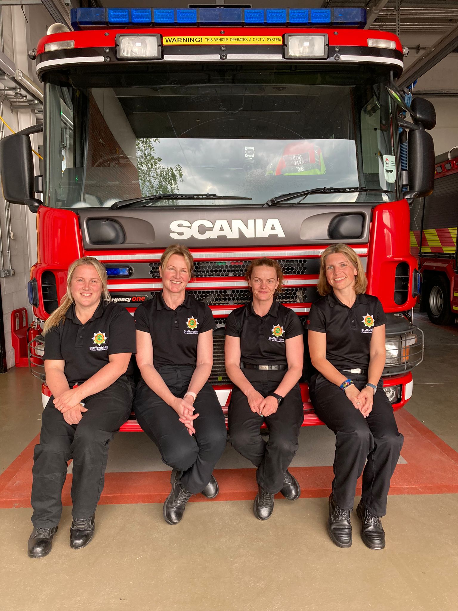 Female firefighters encouraging more women to join service