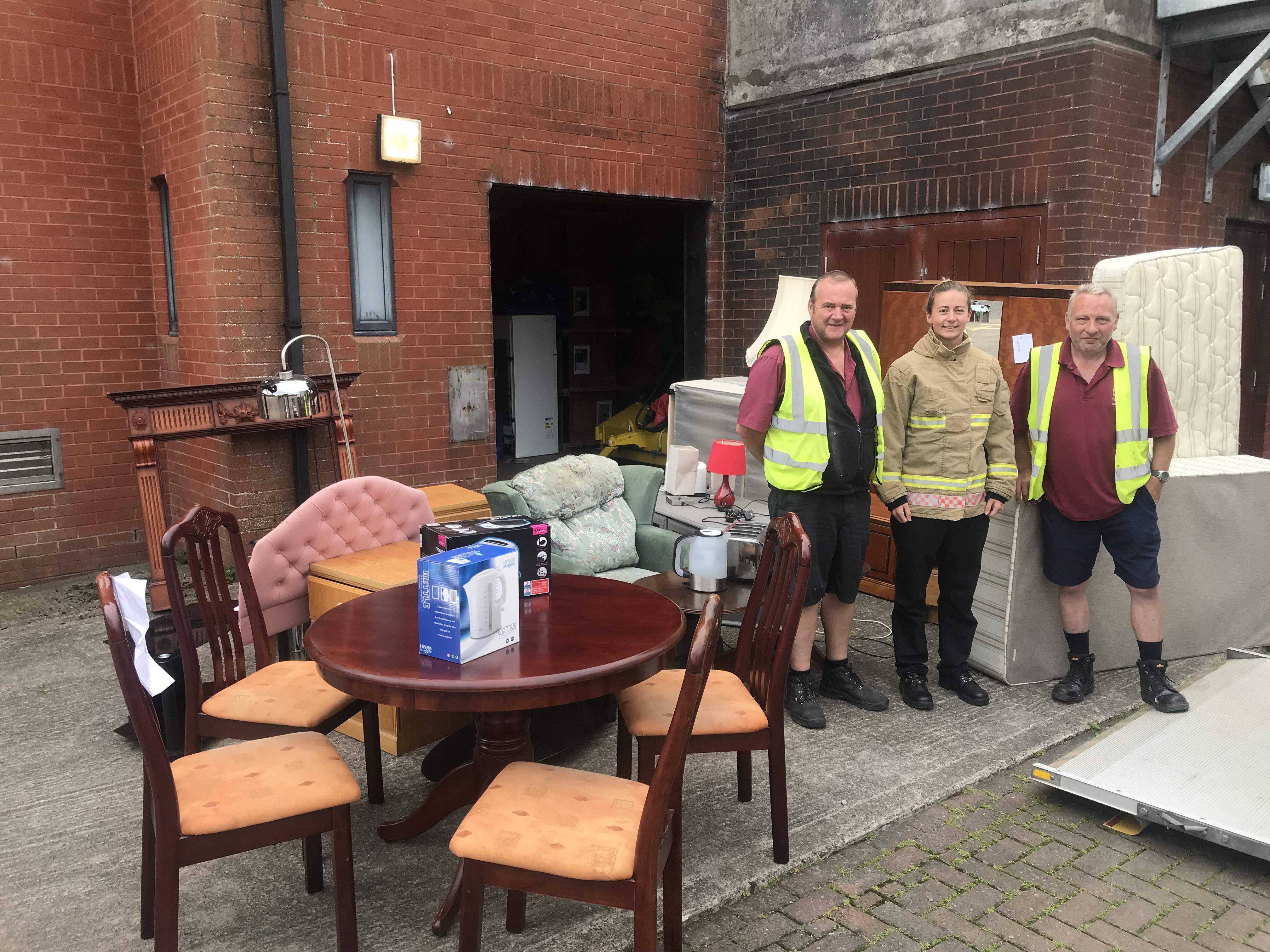 Hospice donates goods to help firefighter training